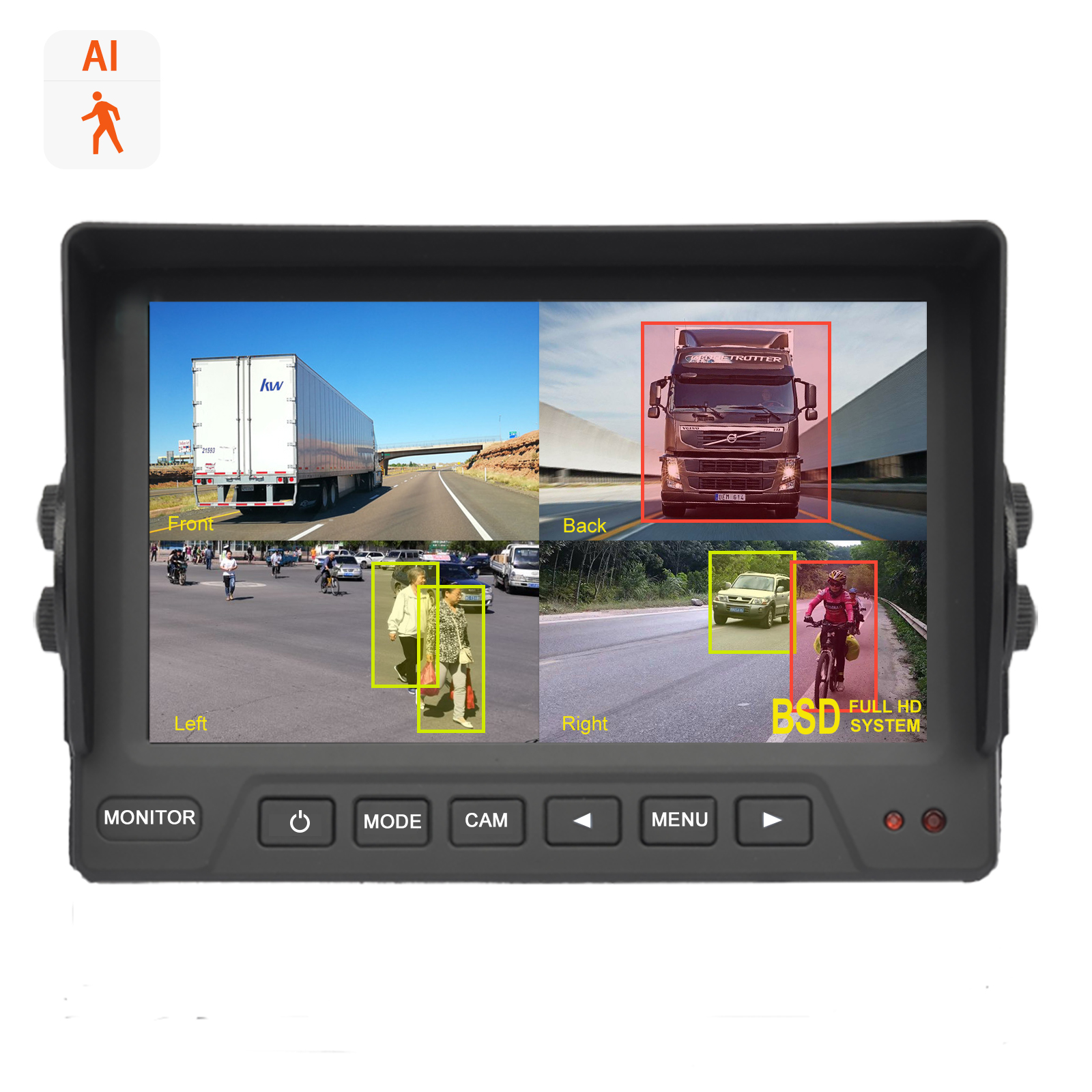 7 Bsd Blind Spot Detection Monitor System 