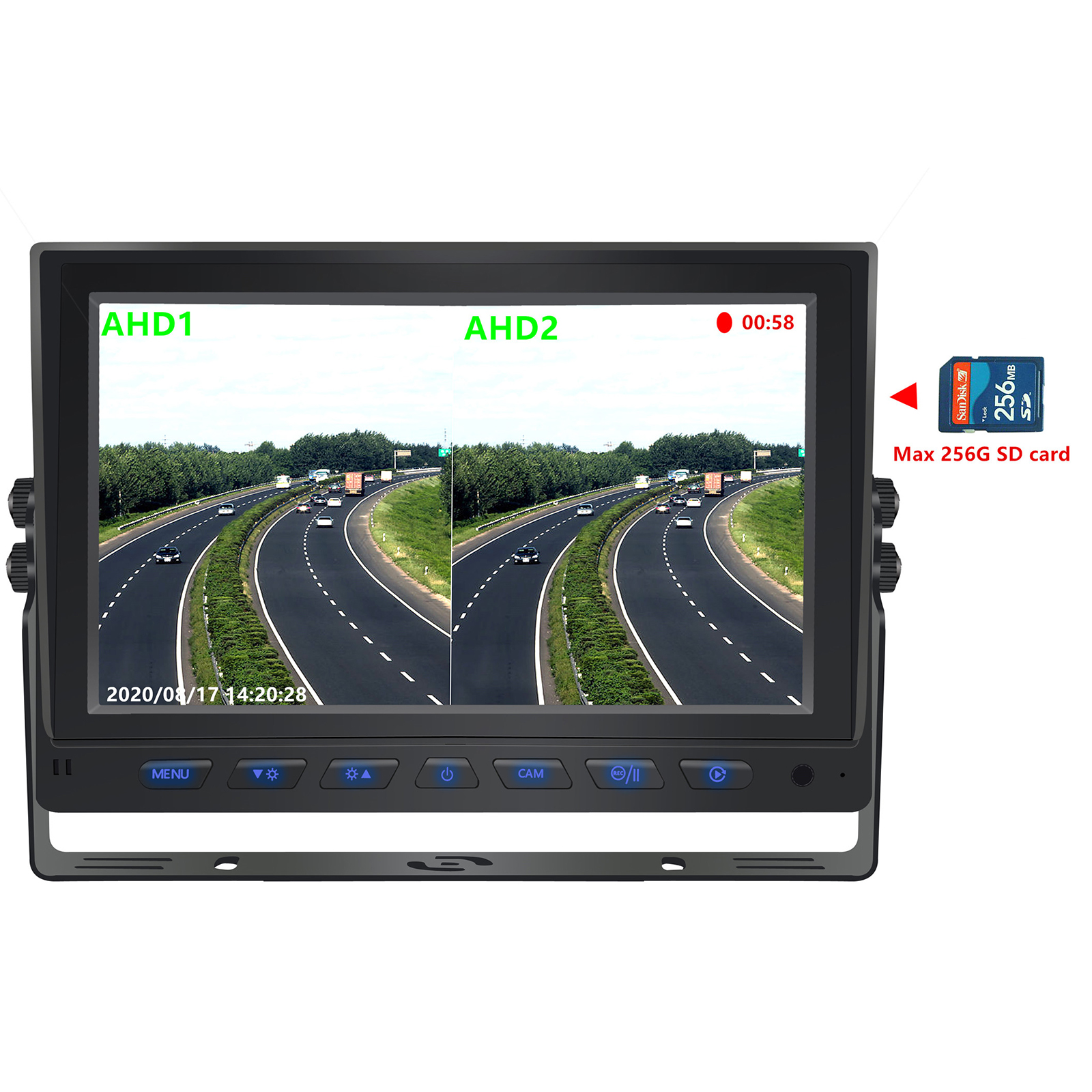 AHD Split View DVR Monitor - Heavy Duty & Affordable