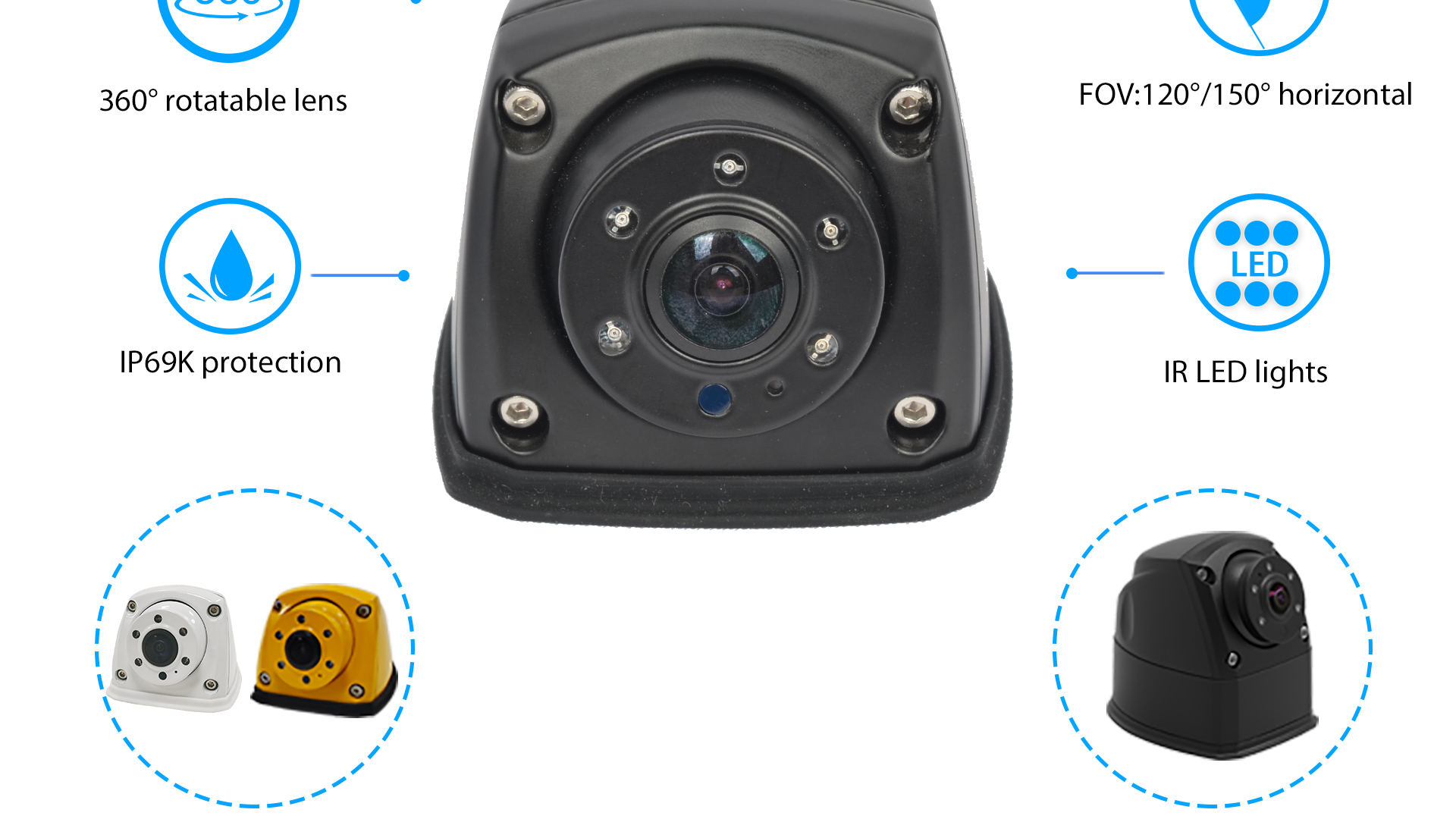 6.5 OE Glass Mount Mirror Camera Monitor | PJ Autotech