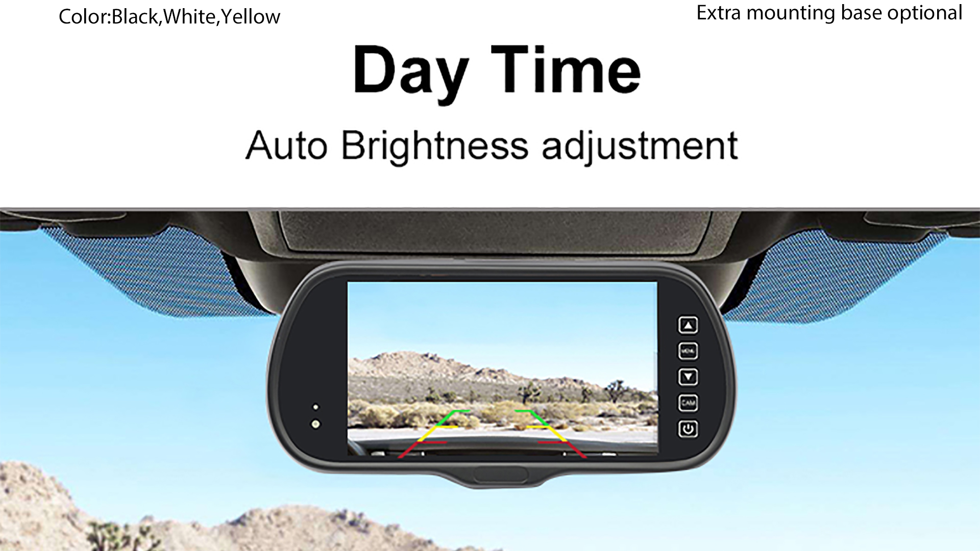 6.5 OE Glass Mount Mirror Camera Monitor | PJ Autotech