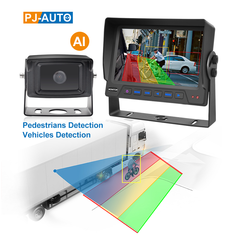 Smart Truck Side View Camera for Pedestrian Detection