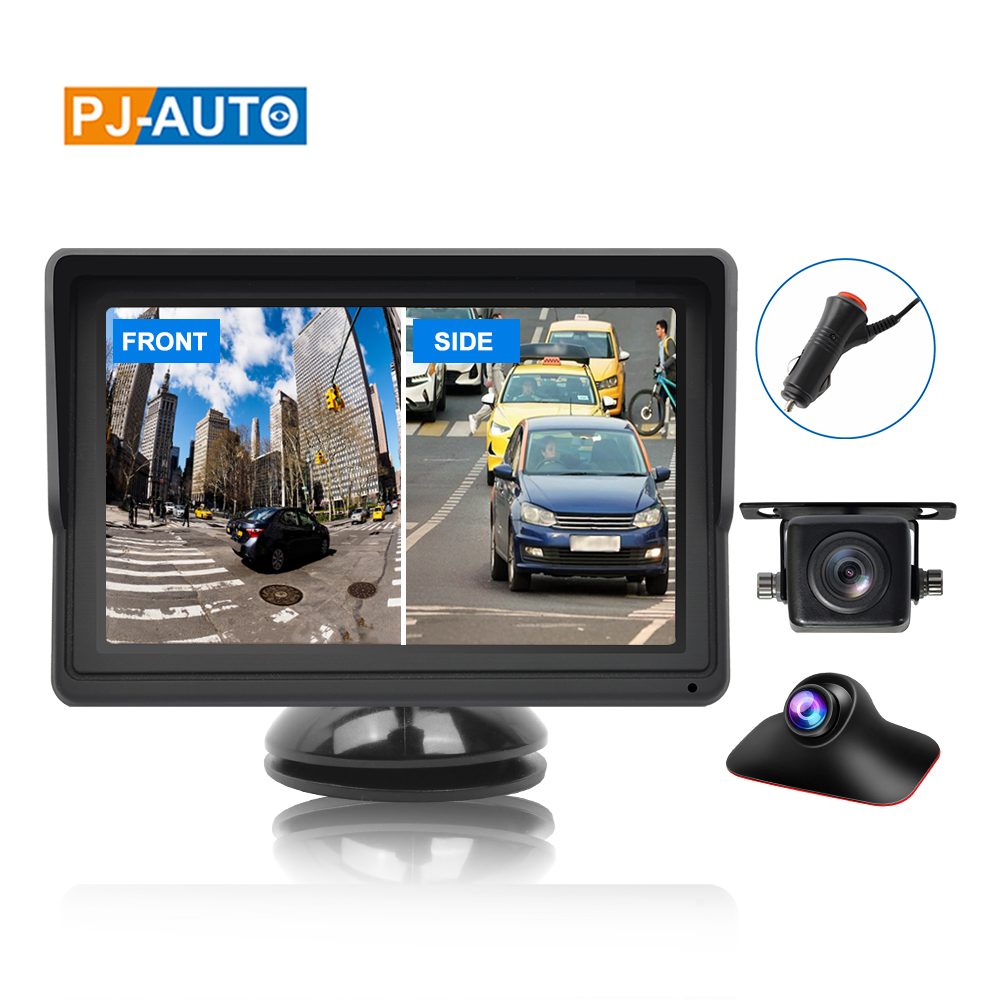 5-Inch HD Wide-Angle Blind Spot Car Camera System